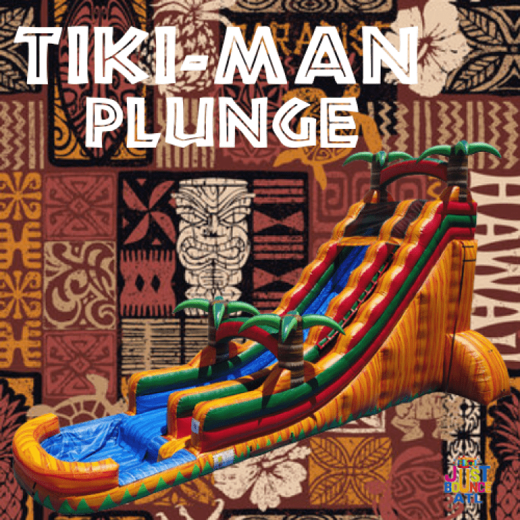 18 Foot Tiki-Man Plunge Slide - Just Bounce ATL
